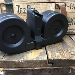 AR-15 / M16 100 Round Dual Drum Magazine .223/5.56 Reinforced Feed Lips